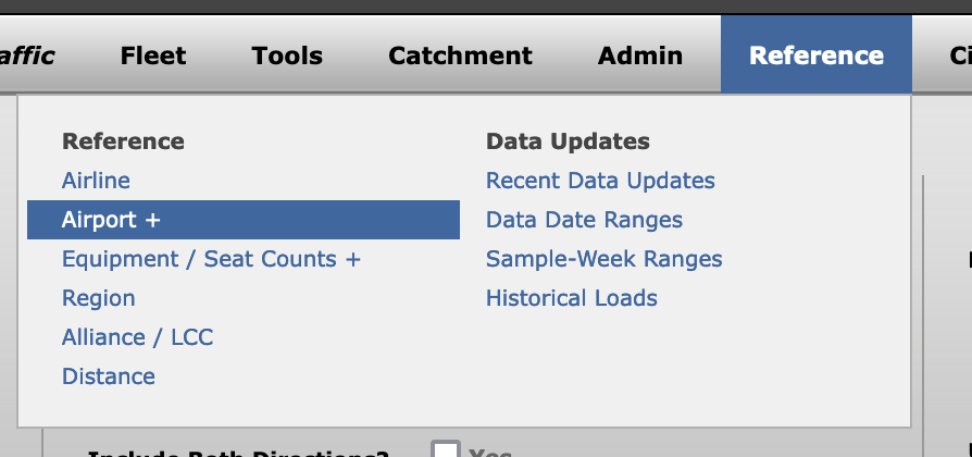 How do you calculate the distance between airports?